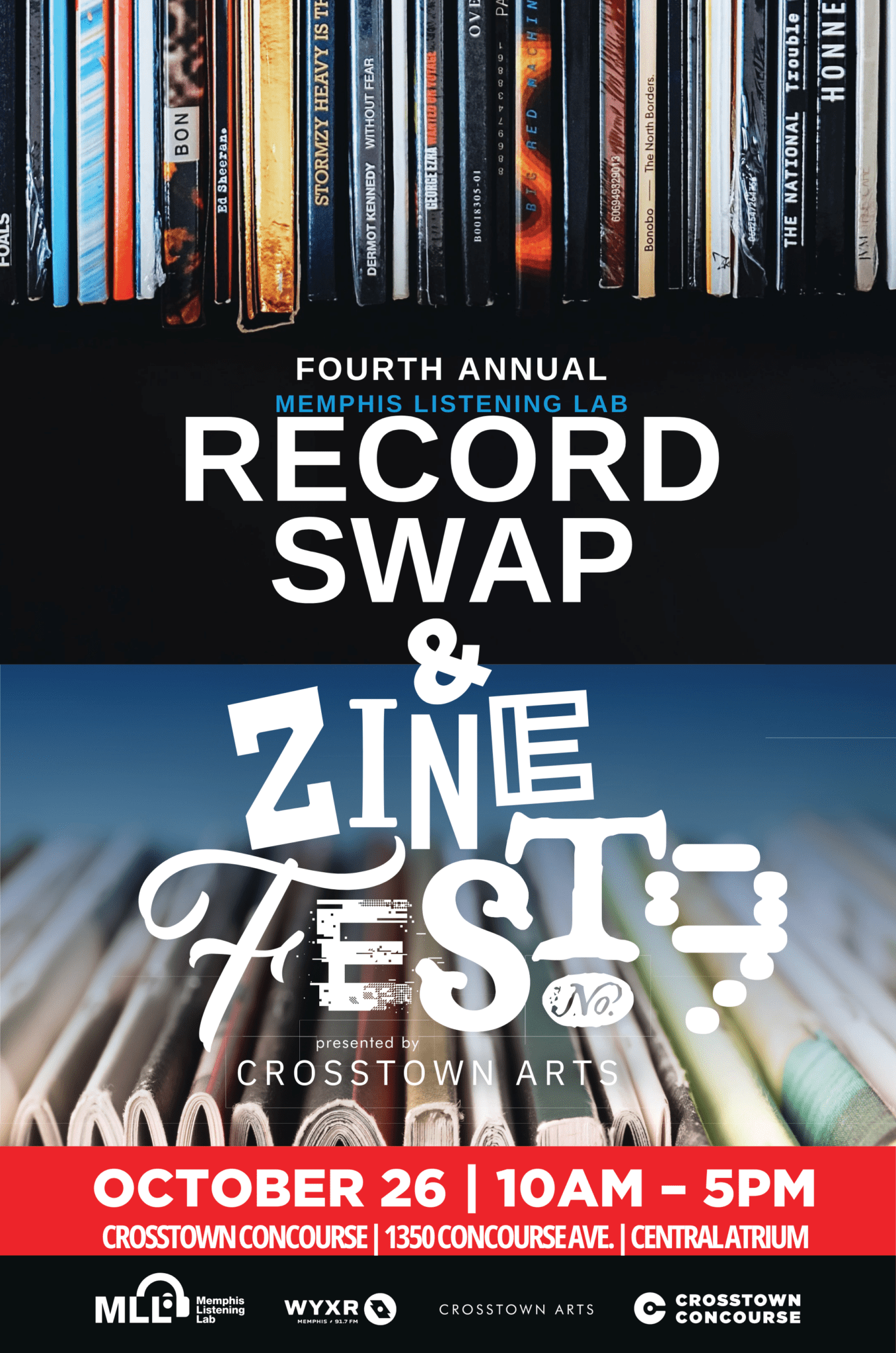 Record Swap & Zine Fest 2024 - Crosstown Concourse - Come Curious